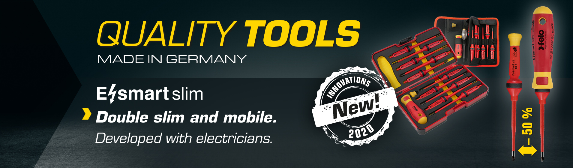 VDE Screwdriver E-SMART SLIM by Felo